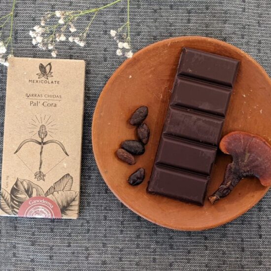 Barra de Chocolate - 50gr + Hongos - Mexicolate - Cacao Nativo